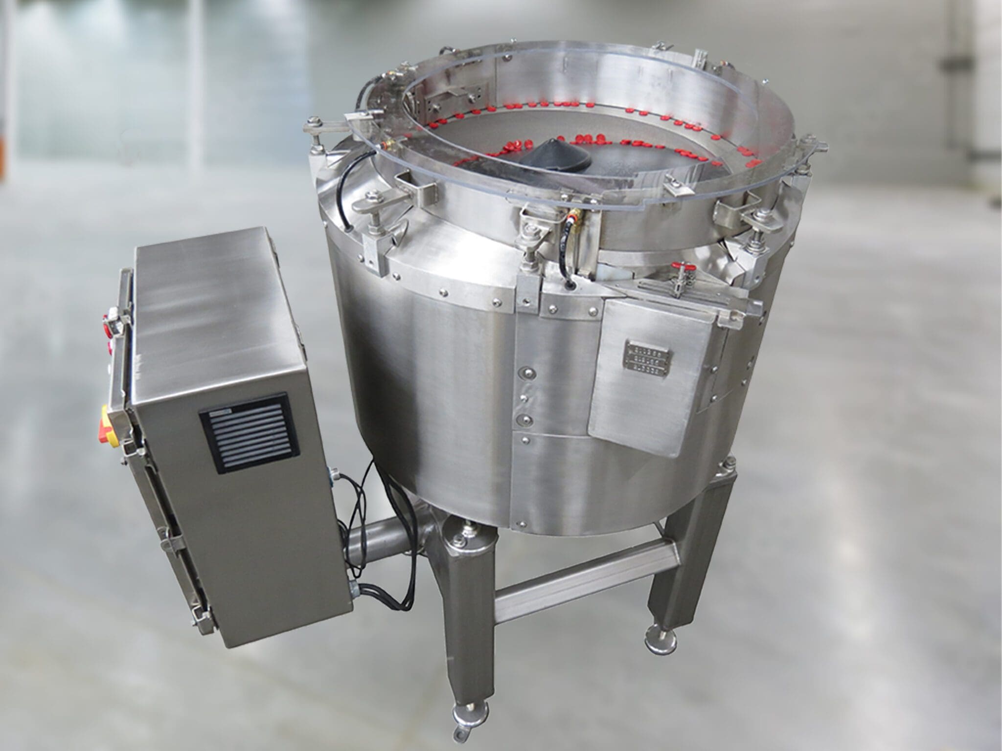 High Feed Rate Centrifugal Feeder System for Pharmaceutical Manufacturing