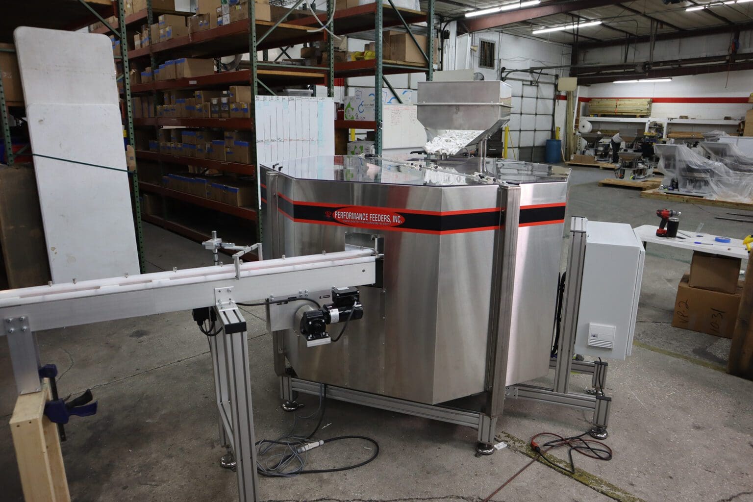 V Belt Centrifugal Feeder for Electrical Covers - Performance Feeders