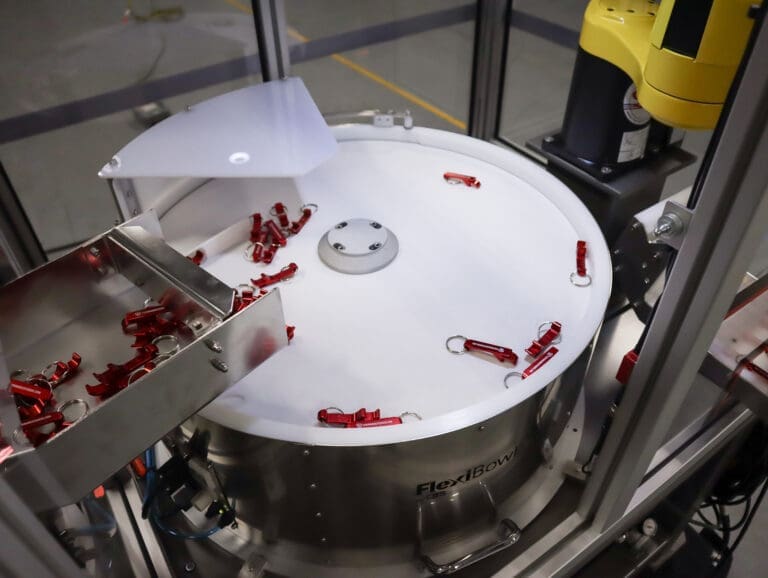 Flex Feeders Designed for Robotics, Optical Inspection